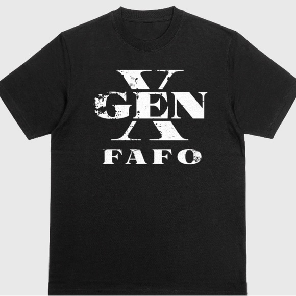 Shirts | Generation X Fafo Tshirt Black Large On White Lettering | Poshmark